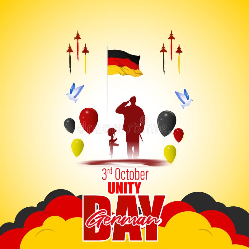 Vector Illustration for German Unity Day Stock Vector - Illustration of ...