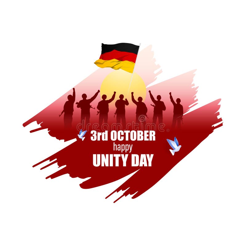 Vector Illustration for German Unity Day Stock Vector - Illustration of ...