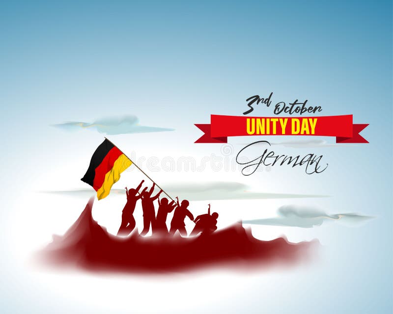 Vector Illustration for German Unity Day Stock Vector - Illustration of ...