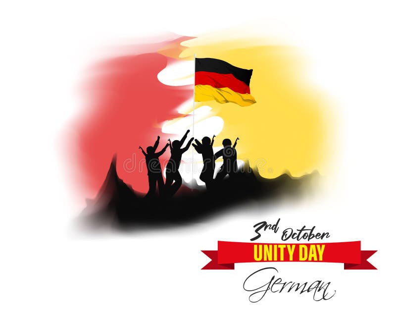 Vector Illustration for German Unity Day Stock Vector - Illustration of ...
