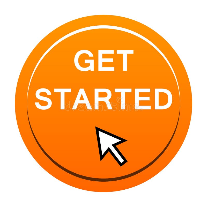 Get Started Illustration Buttons Orange Stock Illustrations – 51 Get Started Illustration ...