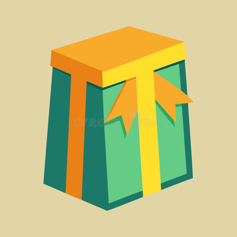 Vector Illustration of Gift Box, Package, Present, Simple Style for ...