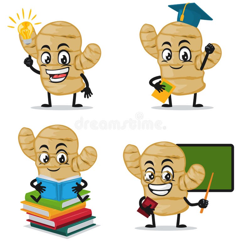 Vector Illustration of Ginger Mascot or Character Stock Vector ...