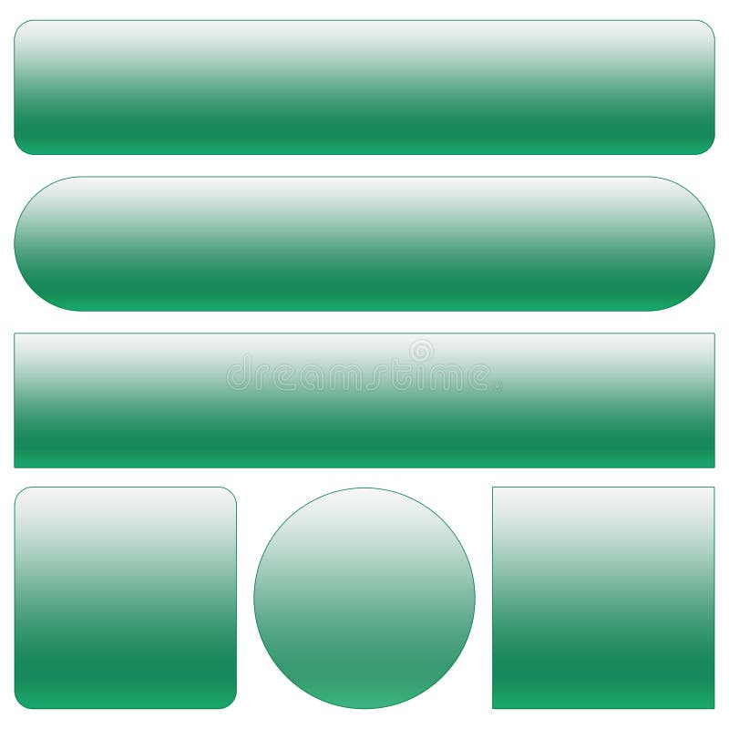 Web buttons blank plain stock illustration. Illustration of glossy ...