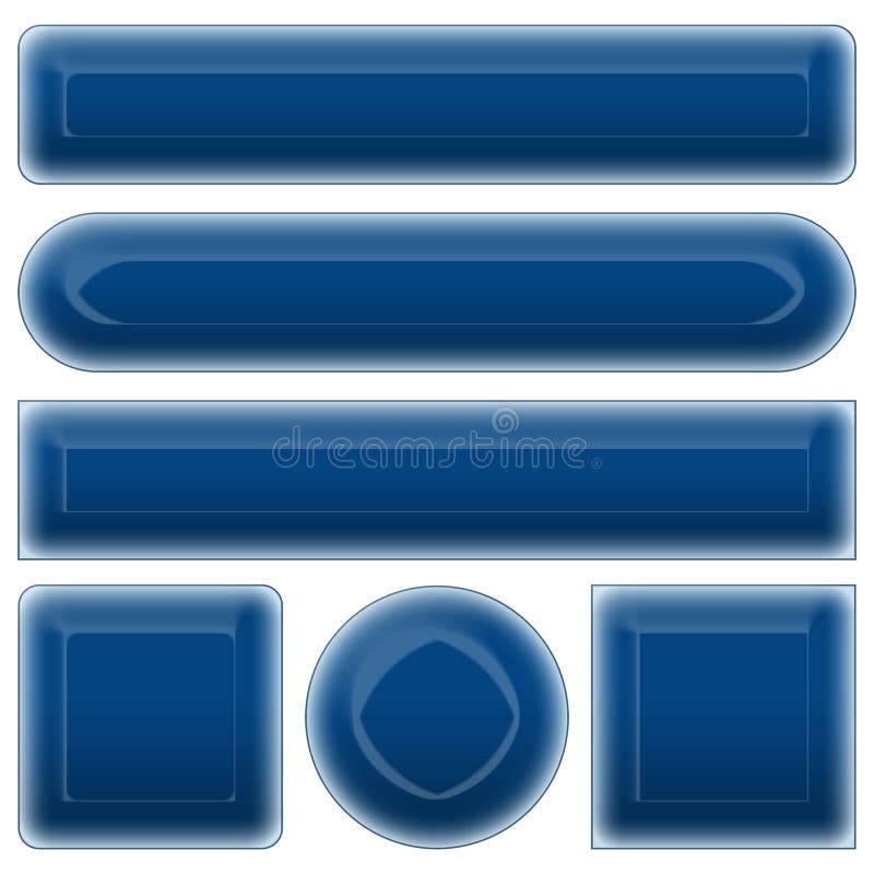 Web buttons blank plain stock illustration. Illustration of jelly ...