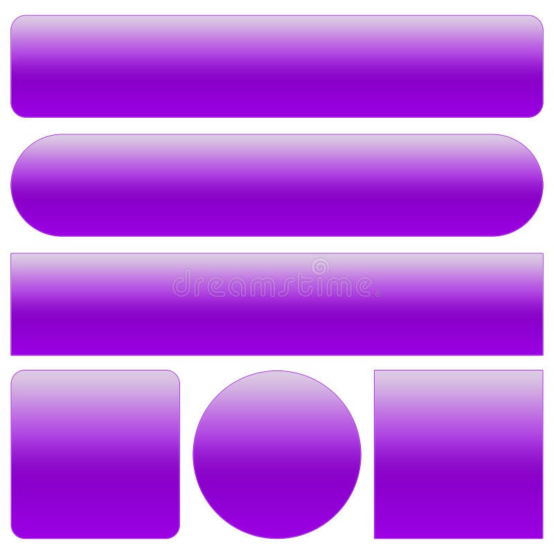 Web buttons blank plain stock illustration. Illustration of banner ...