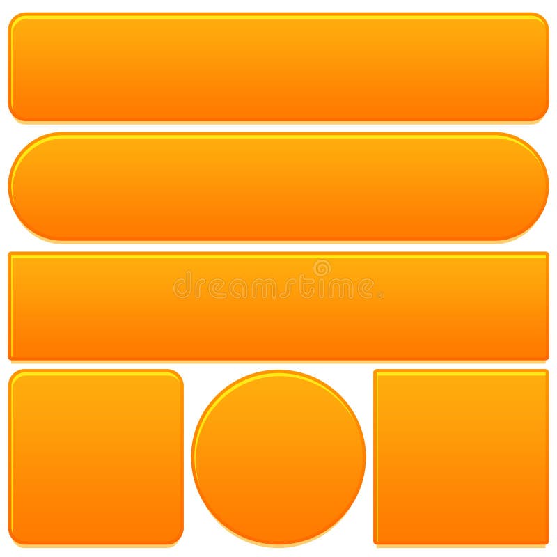 Web buttons blank plain stock illustration. Illustration of banner ...