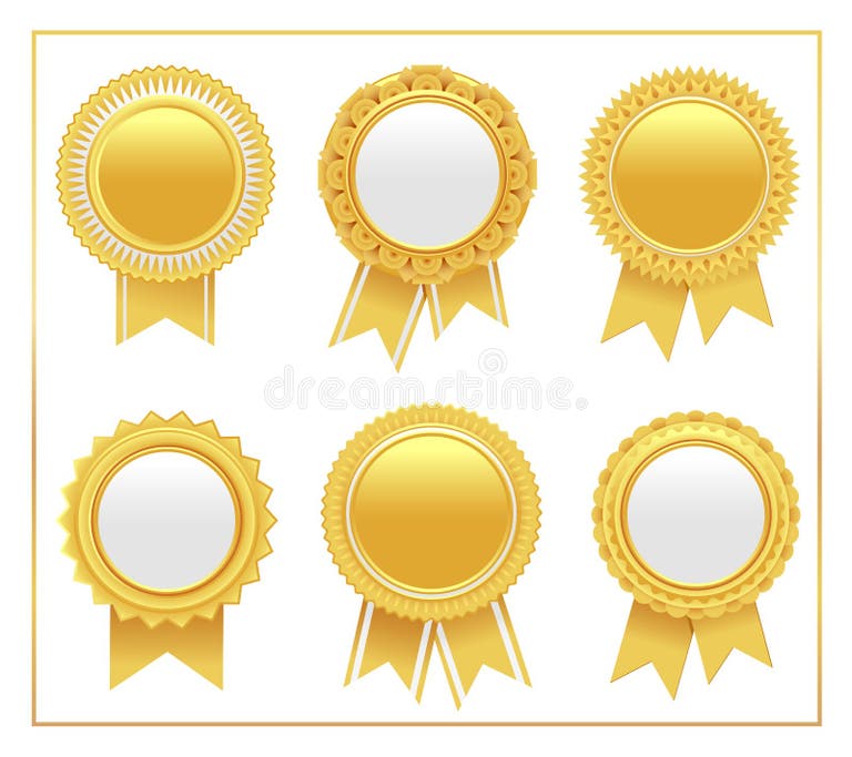 Gold Rosette Stock Illustrations – 9,304 Gold Rosette Stock ...