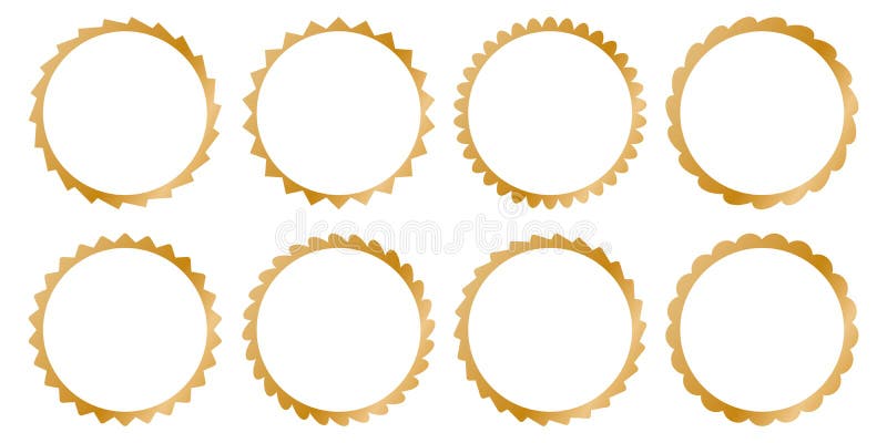 Vector Illustration of Gold Colored Award Banners Stock Vector ...