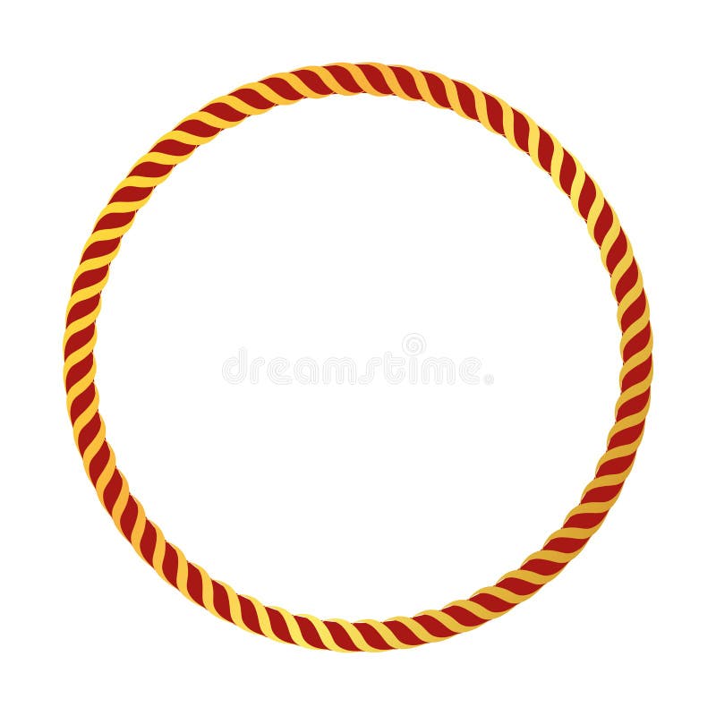 Vector Illustration of Gold Colored Circle Banner Frame Stock Vector ...
