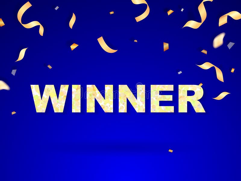 Winner Confetti stock vector. Illustration of celebrate - 69191079