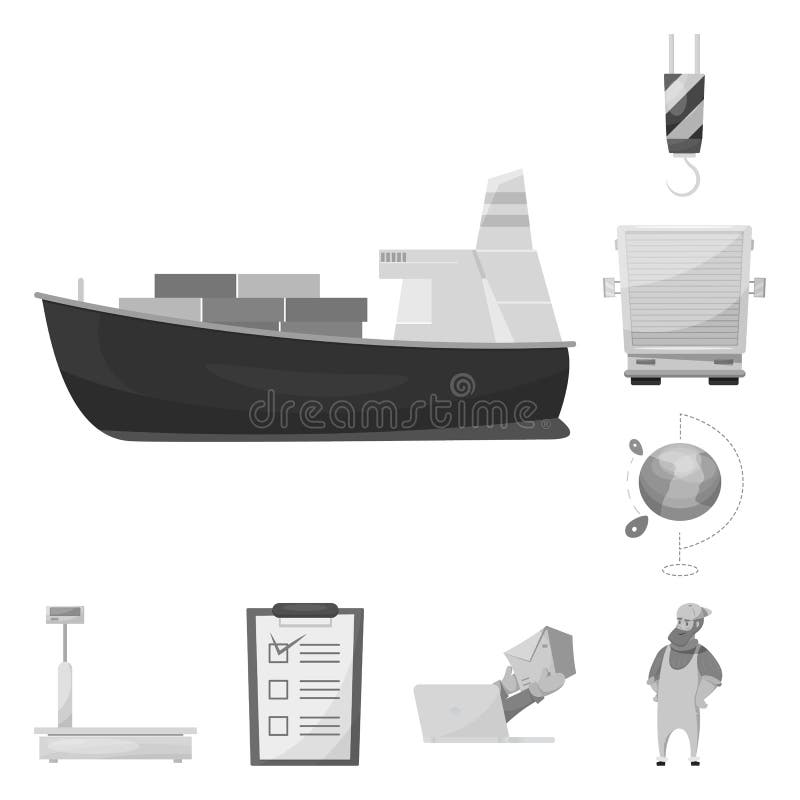 Vector Illustration of Goods and Cargo Icon. Set of Goods and Warehouse ...
