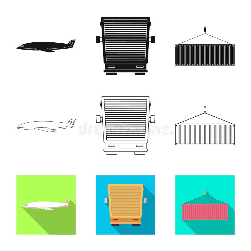 Vector Design of Goods and Cargo Symbol. Collection of Goods and ...