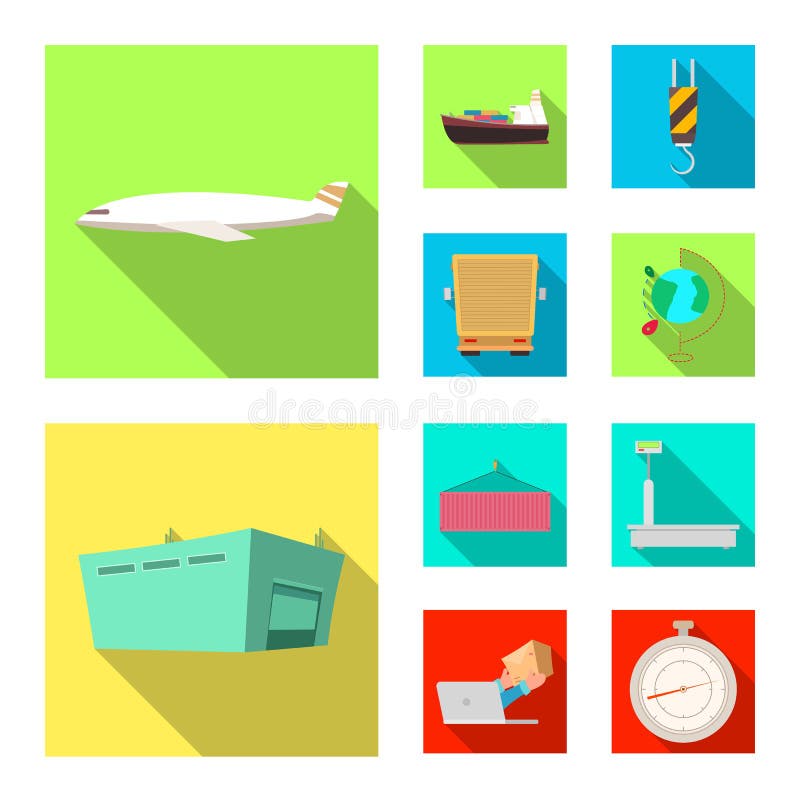 Vector Design of Goods and Cargo Symbol. Collection of Goods and ...