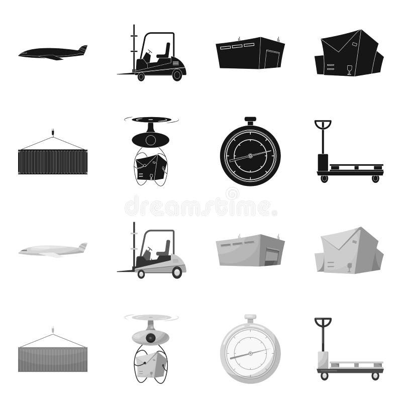 Vector Design of Goods and Cargo Icon. Collection of Goods and ...