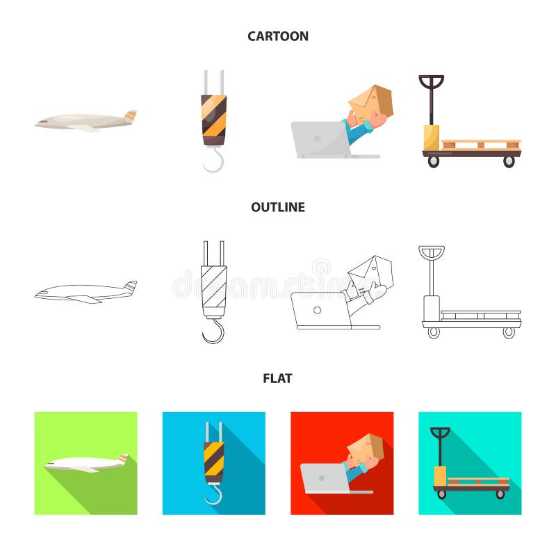 Vector Design of Goods and Cargo Icon. Collection of Goods and ...