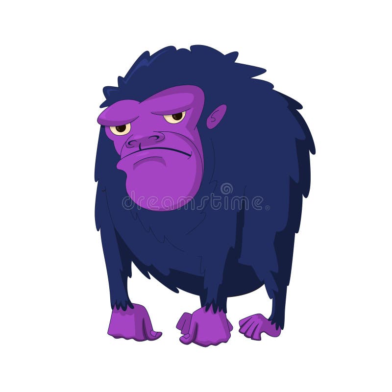 Vector Illustration of Gorilla Stock Vector - Illustration of face ...