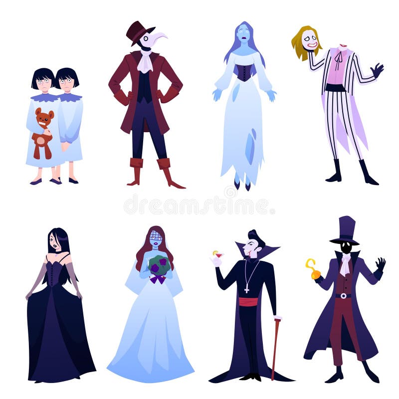 Headless Ghost Flat Vector Stock Illustrations – 7 Headless Ghost Flat ...