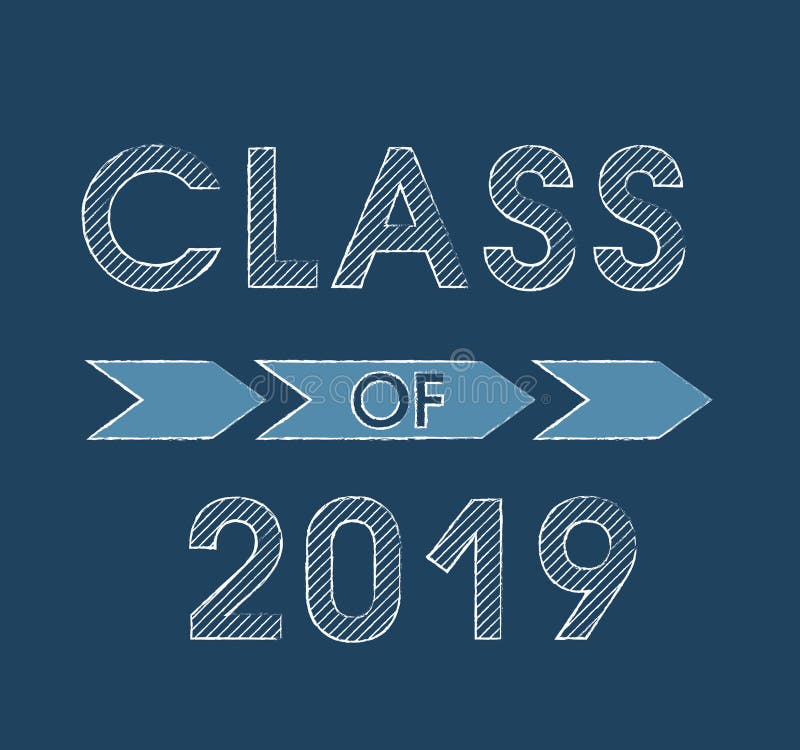 Vector Illustration of a Graduating Class of 2019 Stock Vector ...