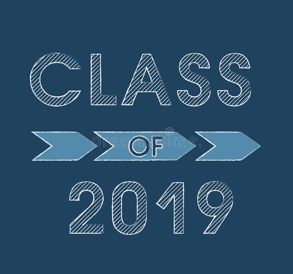 Vector Illustration of a Graduating Class of 2019 Stock Vector ...