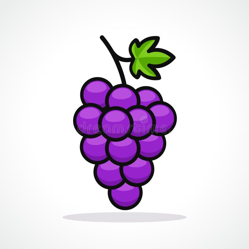 Vector Illustration of Grapes Design Icon Stock Vector - Illustration ... Vector Illustration of Grapes Design Icon Stock Vector - Illustration ...