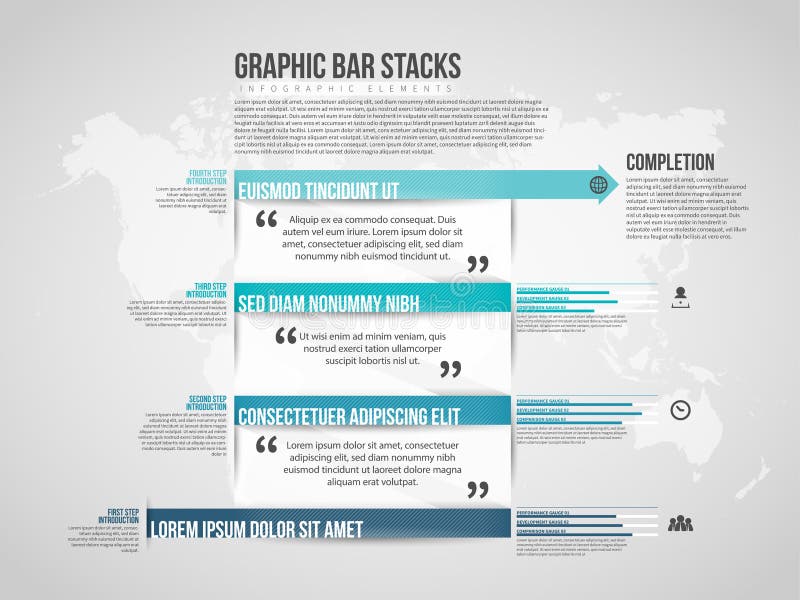 Graphic Bar Stacks Infographic Stock Vector - Illustration of graphical ...