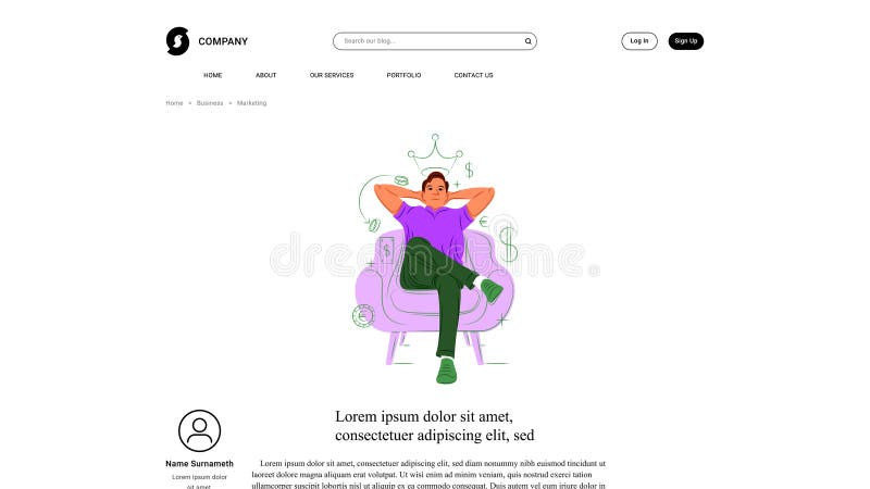 Vector Chairman in Shadow of Sharp Lines Style . Editable Illustration ...