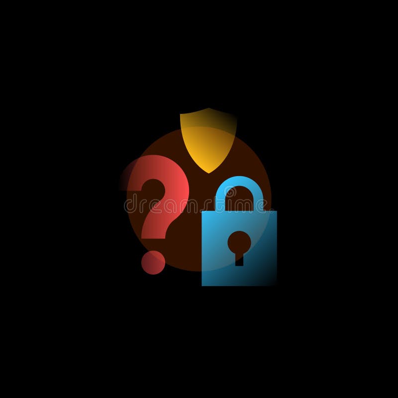 Forgot Password. Vector Icon in Gradient Style Stock Vector ...