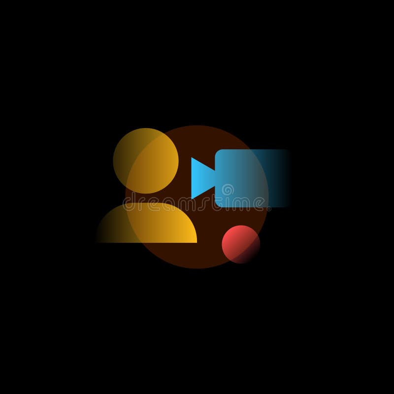 Meet. Vector Icon in Gradient Style. Editable Illustration Stock Vector ...