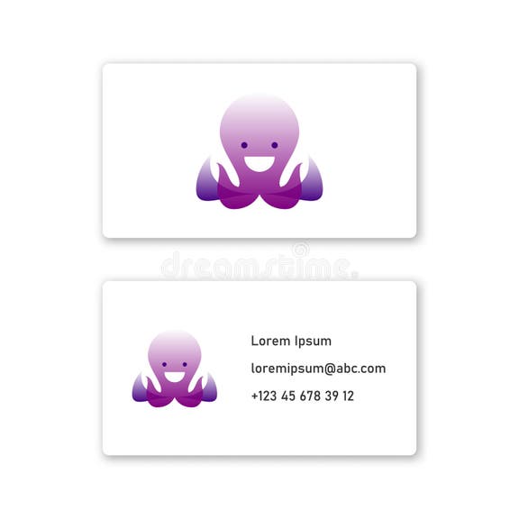 Vector Octopus in Gradient Style . Editable Illustration Stock Vector ...