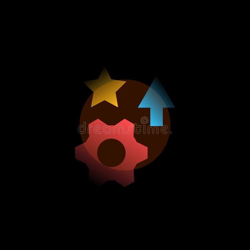 Upgrade. Vector Icon in Gradient Style. Editable Illustration Stock ...