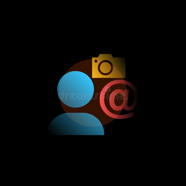 Username. Vector Icon in Gradient Style. Editable Illustration Stock ...