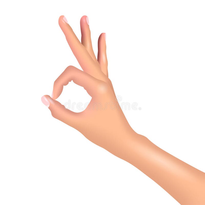 Vector Hand in Gradient Style. Digital Art Stock Illustration ...