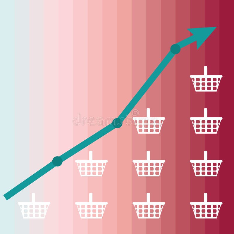Sales growth chart stock vector. Illustration of increase - 155241011