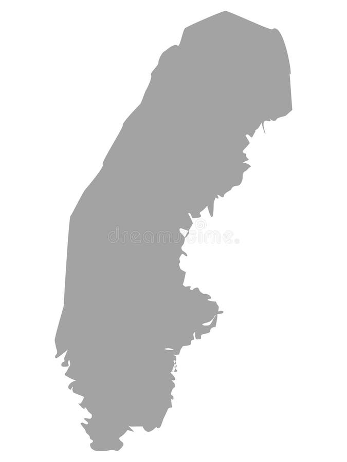 Sweden Map on White Background. Vector Illustration Stock Illustration ...