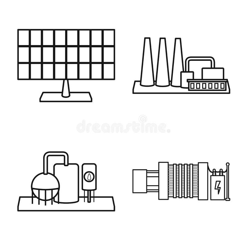 Vector Design of Green and Development Icon. Set of Green and ...
