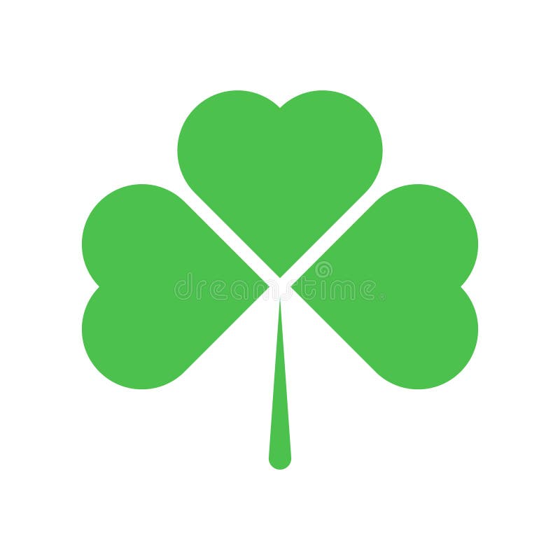 Vector Illustration of Green Leaf Lucky Clover Symbol Stock Vector ...