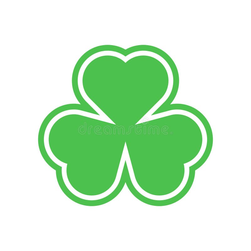 Vector Illustration of Green Leaf Lucky Clover Symbol Stock Vector ...