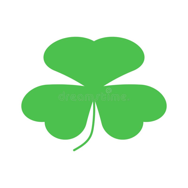 Vector Illustration of Green Leaf Lucky Clover Symbol Stock Vector ...