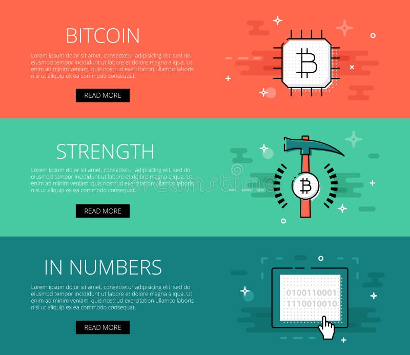 Crypto Currency Strength Banner Stock Vector - Illustration of business ...