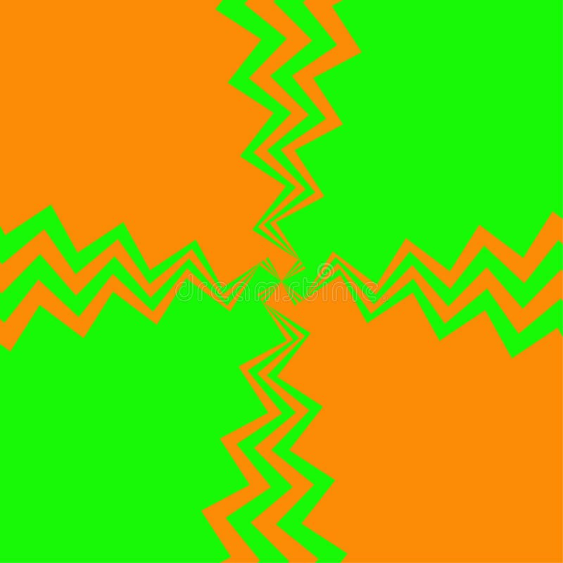 Vector Illustration with Green and Orange Colour Abstract Back Ground ...