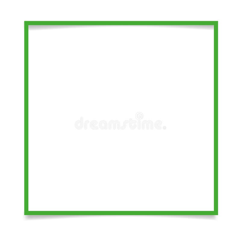 Vector Illustration of Green Photo Frame Stock Vector - Illustration of ...