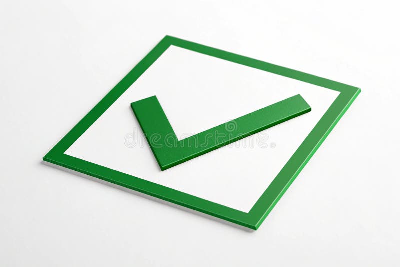 Green Tick Checkmark Icon for Checkbox Marker Symbol Stock Illustration ...