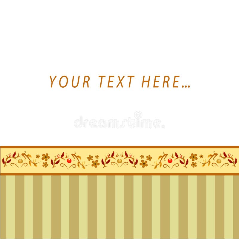 Greeting Card with Free Place for Text Stock Illustration ...