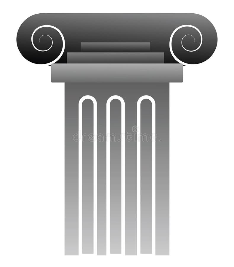 Greek Pillar Background stock vector. Illustration of greece - 18683053