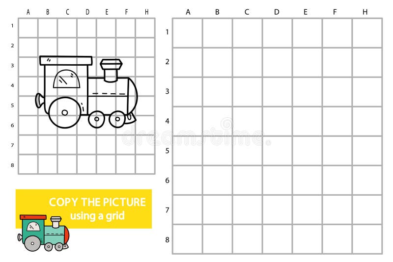 Train grid copy picture stock vector. Illustration of preschool - 239001524