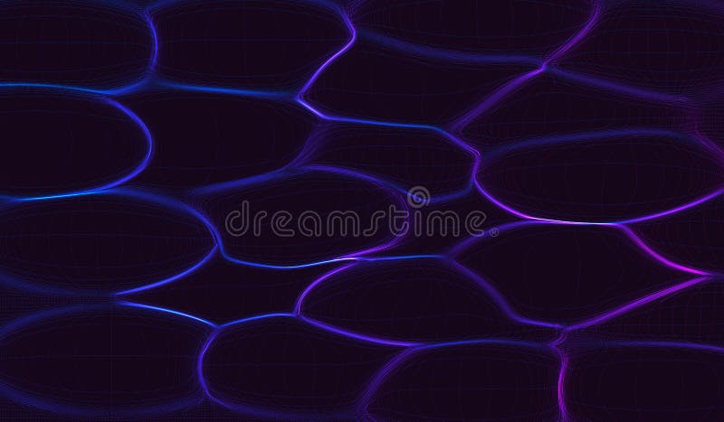 Vector Illustration. Grid of Lines Curved in the Style of a Crow Stock ...