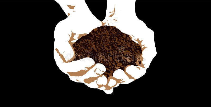 Vector Illustration of Ground in Hands. World Soil Day Stock Vector ...