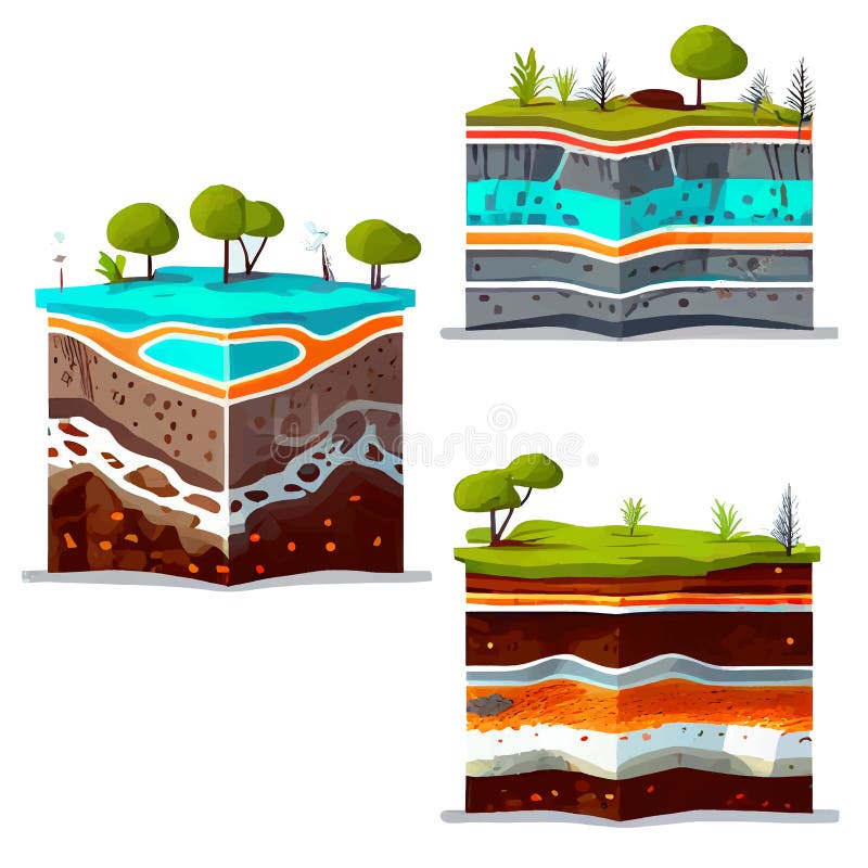 Underground World Earth Stock Illustrations – 538 Underground World ...