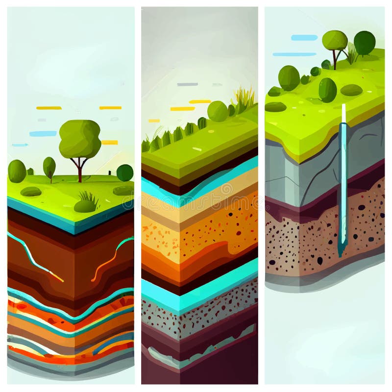Underground World Earth Stock Illustrations – 538 Underground World ...